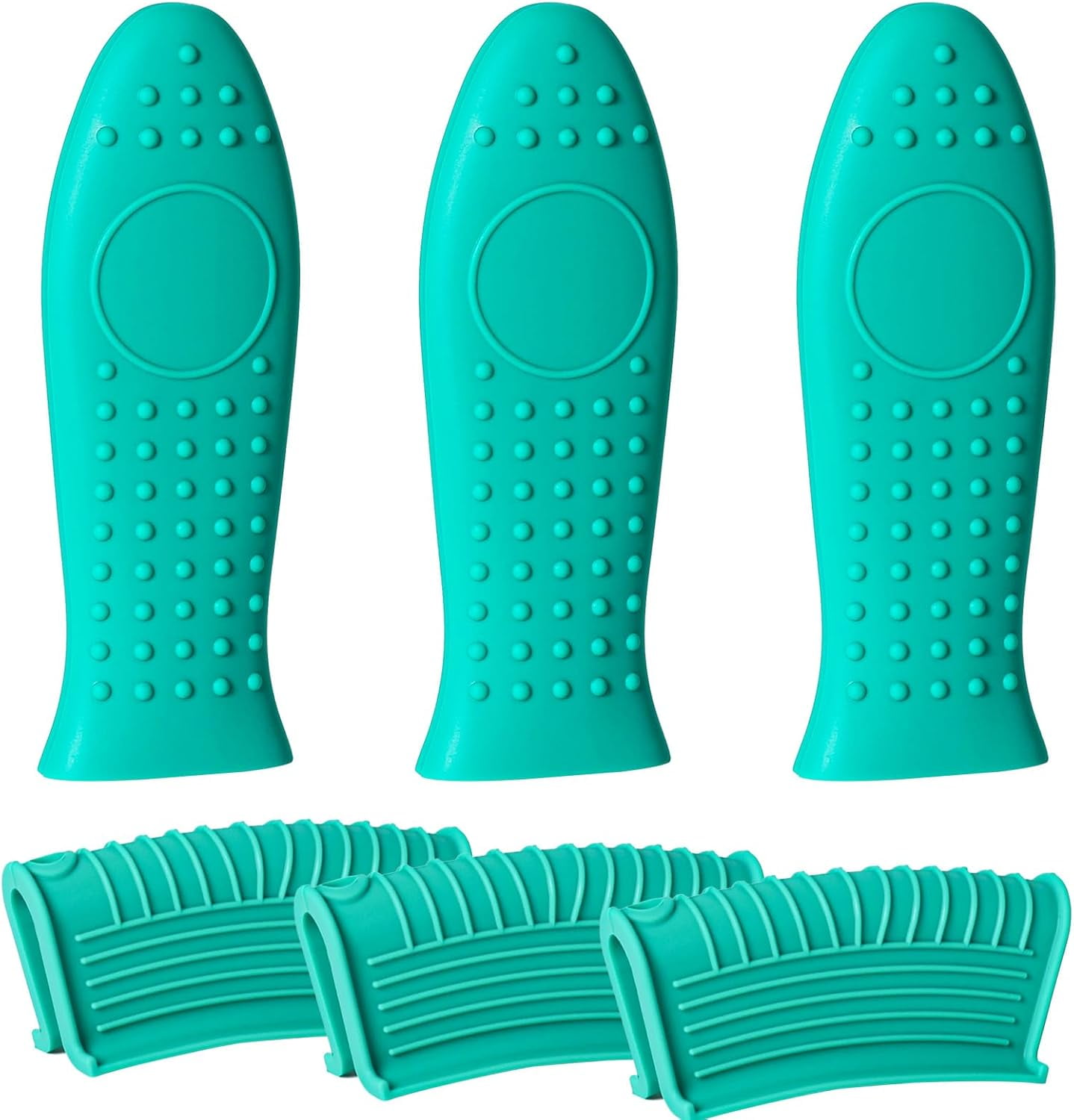 Cast Iron Handle Covers, 6 Pack Heat Resistant Silicone Handle Covers ...
