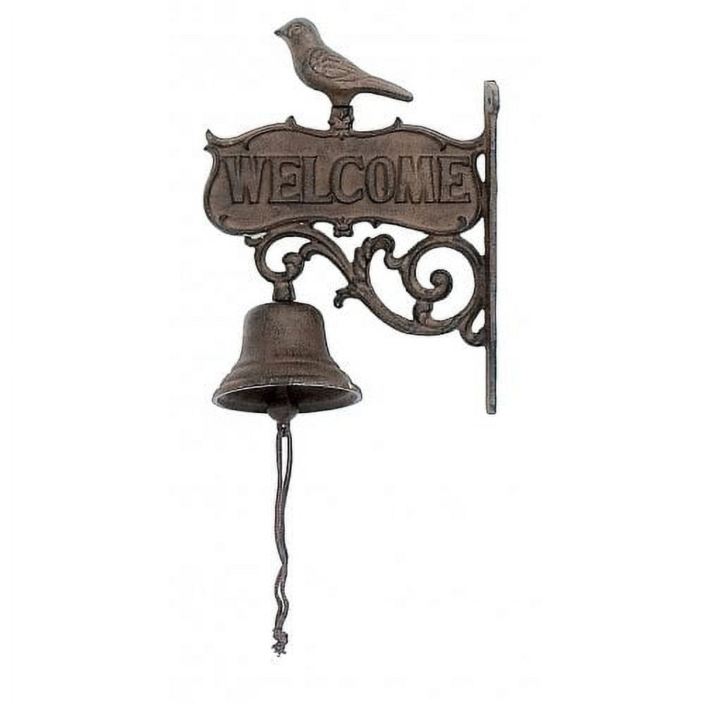 Cast Iron Hanging Bird Welcome Bell - Walmart.com