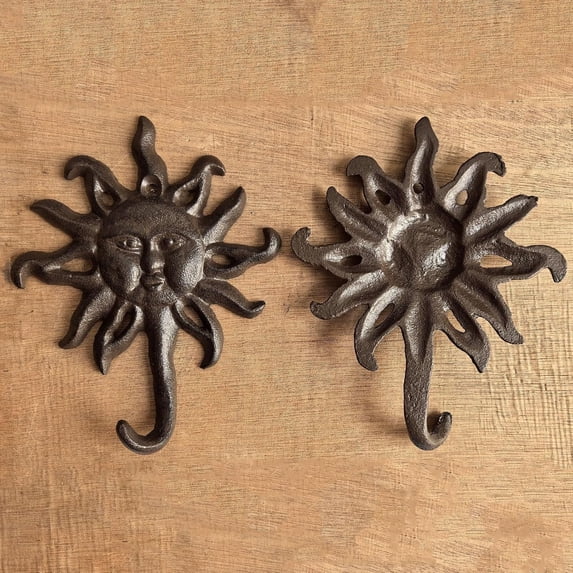 Cast Iron Hook, 2Pcs Heavy Duty Vintage Cast Iron Hooks with Screws ...