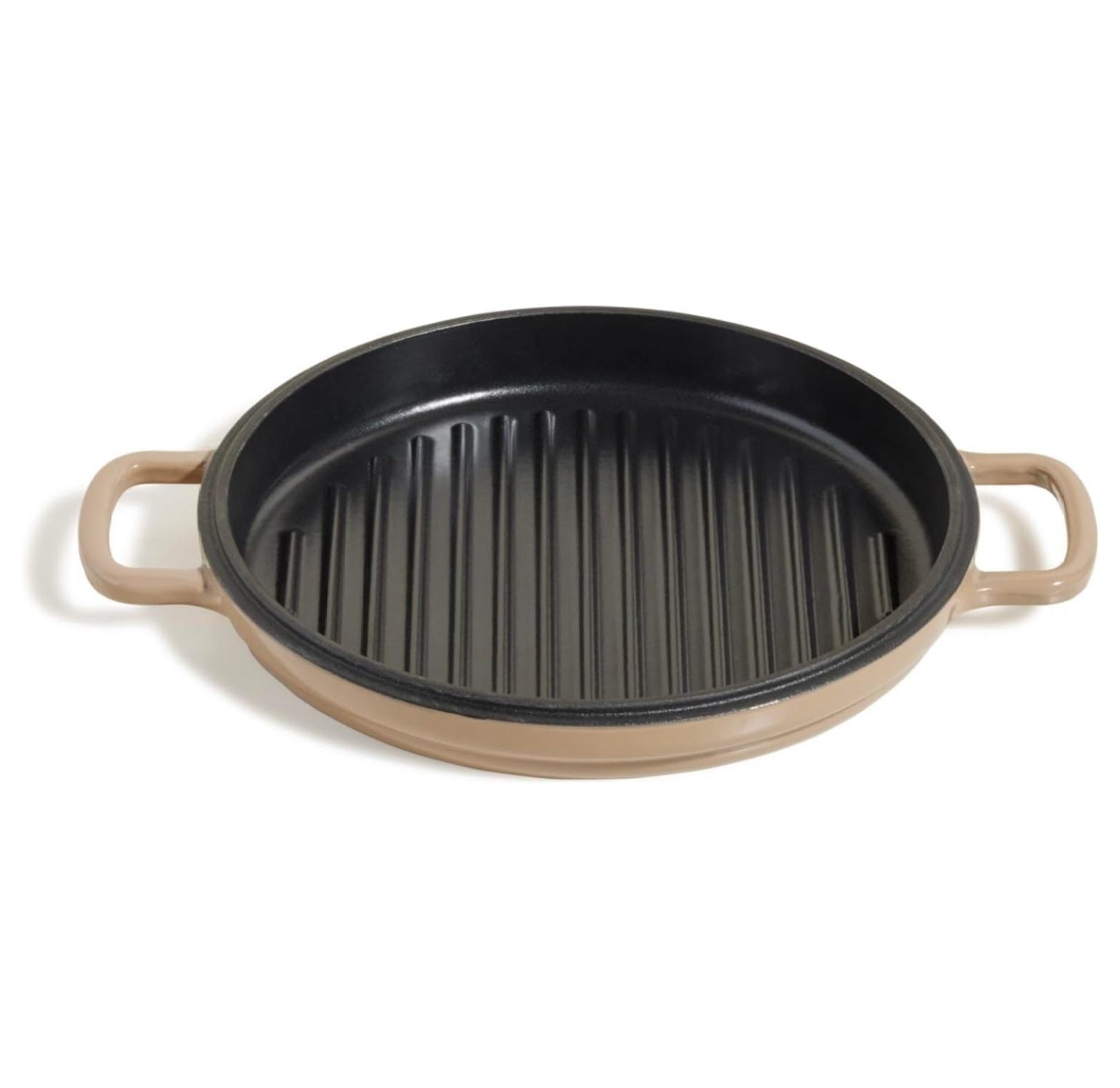 Cast Iron Hot Grill | Toxin-, 10.5" Round, Enameled Cast Iron Grill Pan ...
