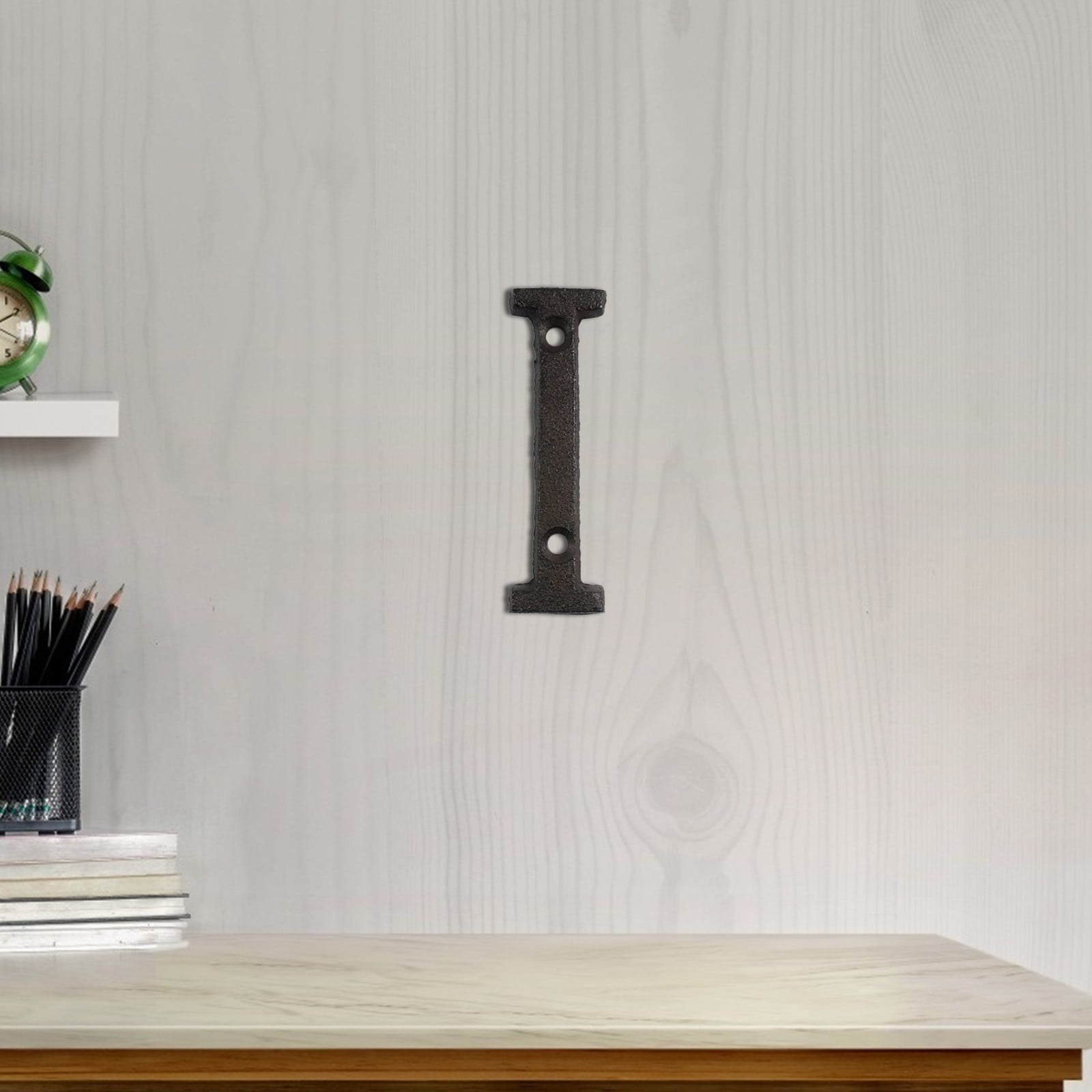 Cast Iron House Number Letters Rustic Wrought Iron Alphabet Signs DIY ...