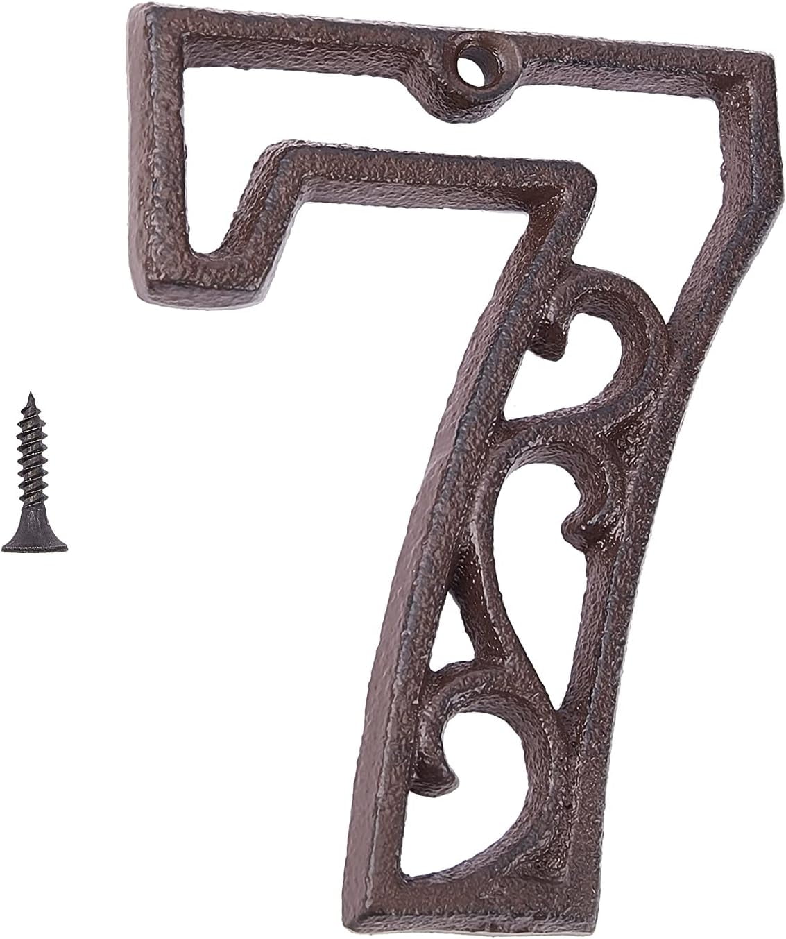 Cast Iron House Numbers 4.4 Inch Decorative Home Address Numbers ...