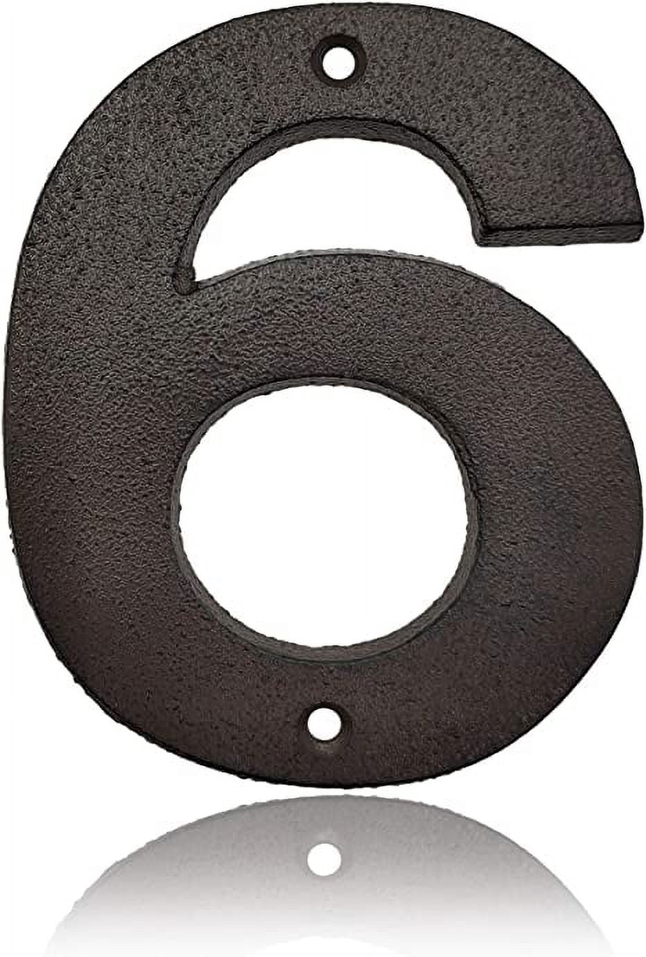 Cast Iron House Numbers-4.9 Inch High Home Address Numbers/Mailbox ...