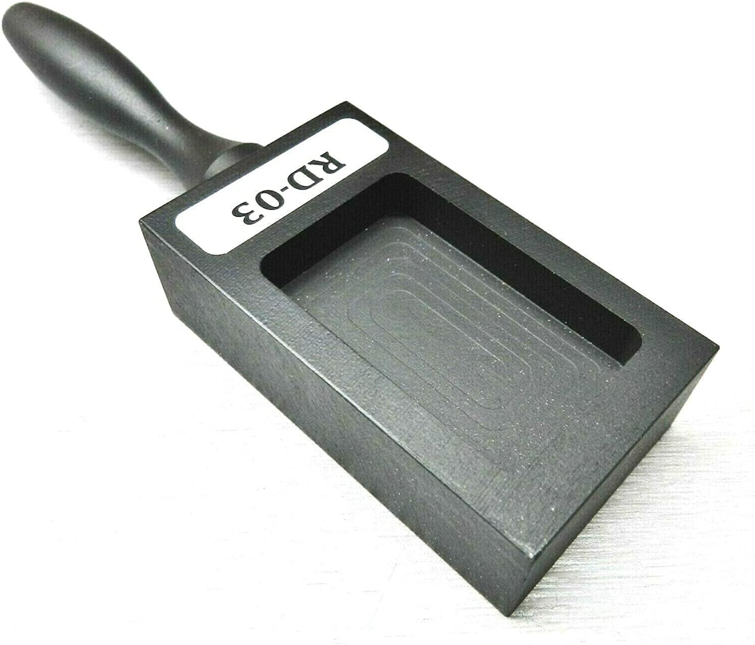 Cast Iron Ingot Mold 100 Gram Open Cavity Machined Pocket Gold and ...