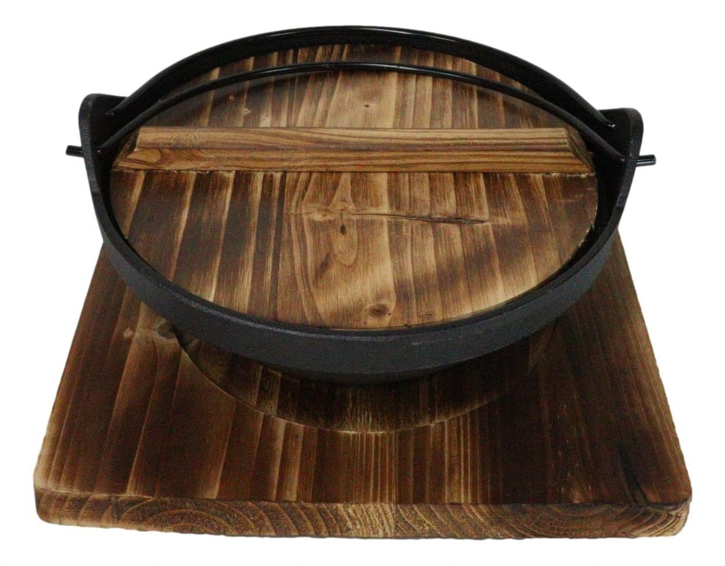 Cast Iron Japanese Sukiyaki Shabu Nabe Personal Cooking Hot Pot With ...
