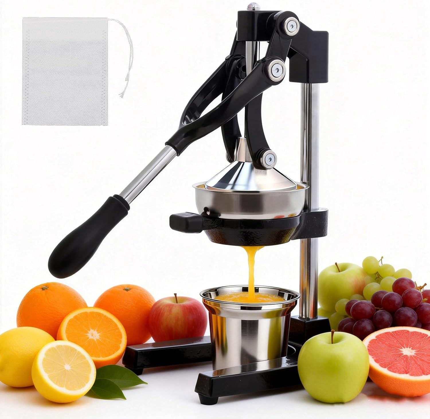 Cast Iron Juicer Citrus Press Manual Heavy Duty for Fresh Juice ...
