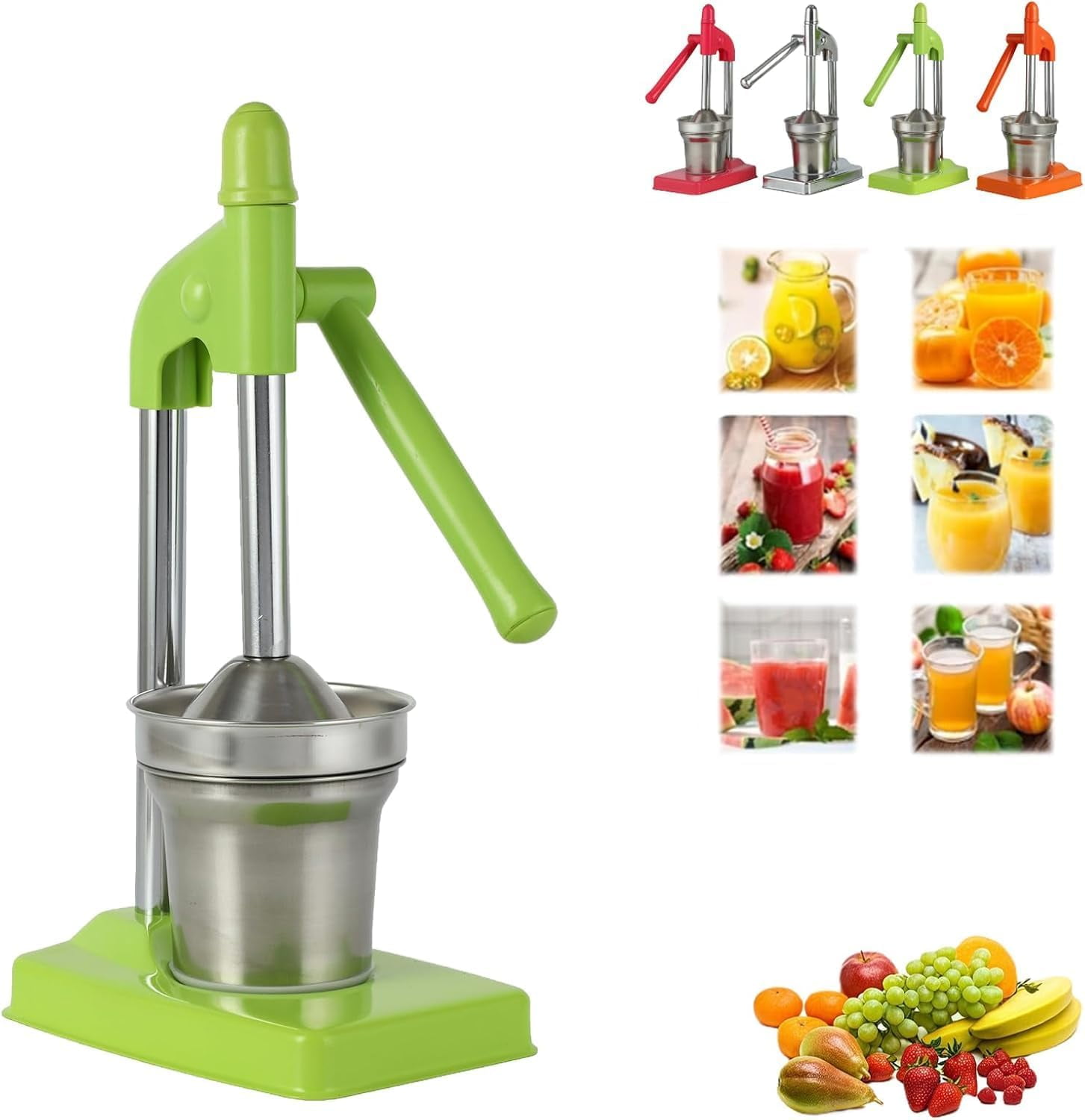 Cast Iron Juicer Hand Press - Heavy Duty Cast Iron Manual Juicer ...