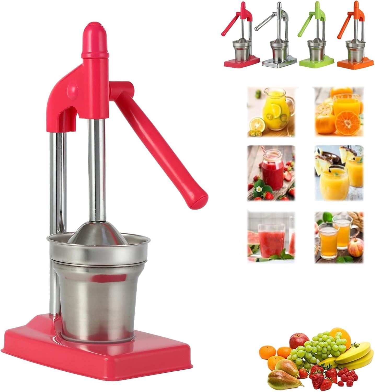 Cast Iron Juicer Hand Press - Heavy Duty Cast Iron Manual Juicer ...