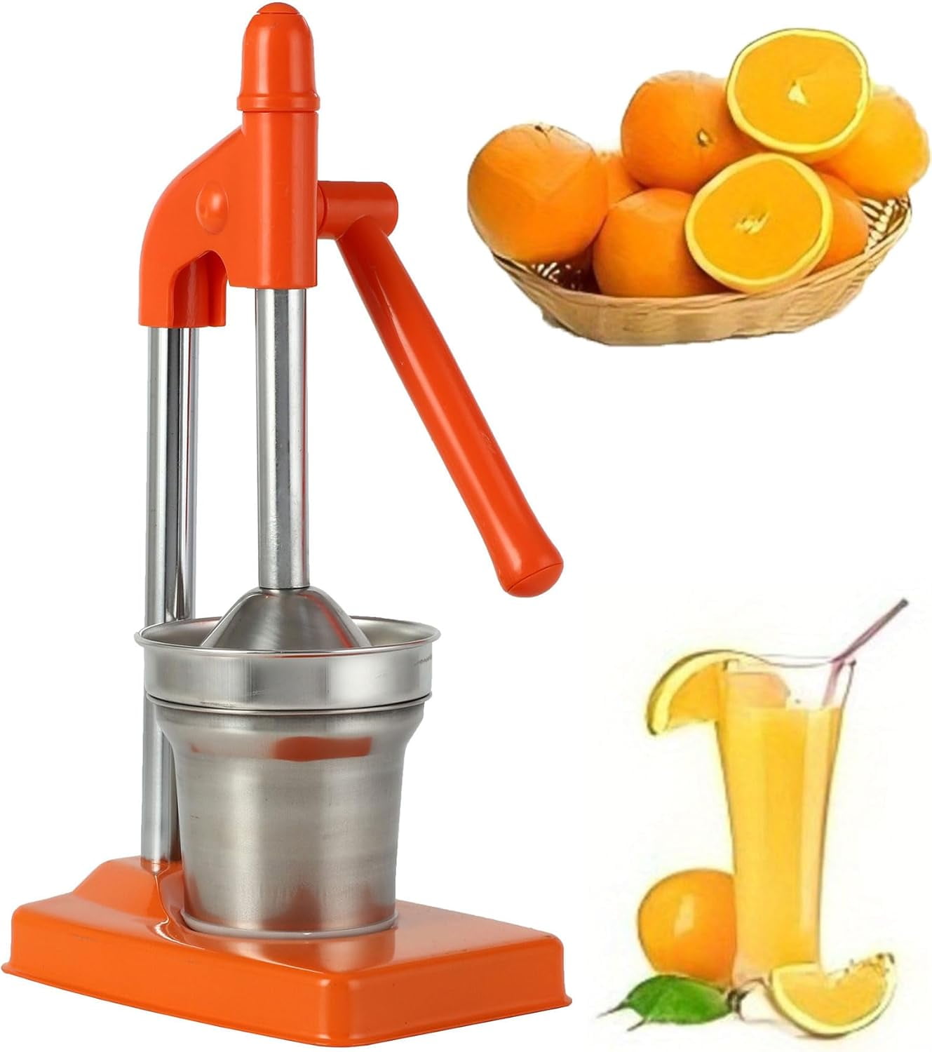Cast Iron Juicer Hand Press - Heavy Duty Manual Citrus Juicer Squeezer ...