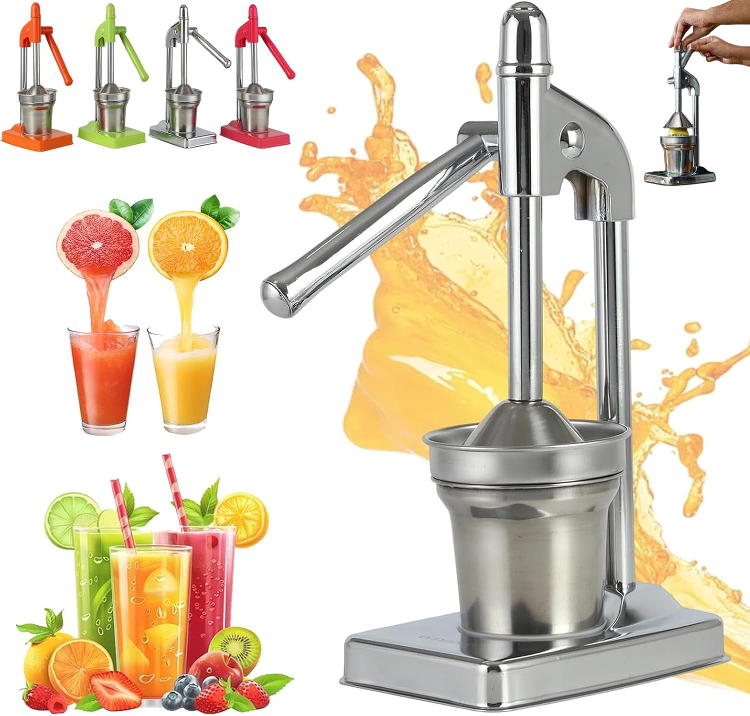 Cast Iron Juicer Hand Press, Manual Juicer Hand Press, Heavy Duty ...