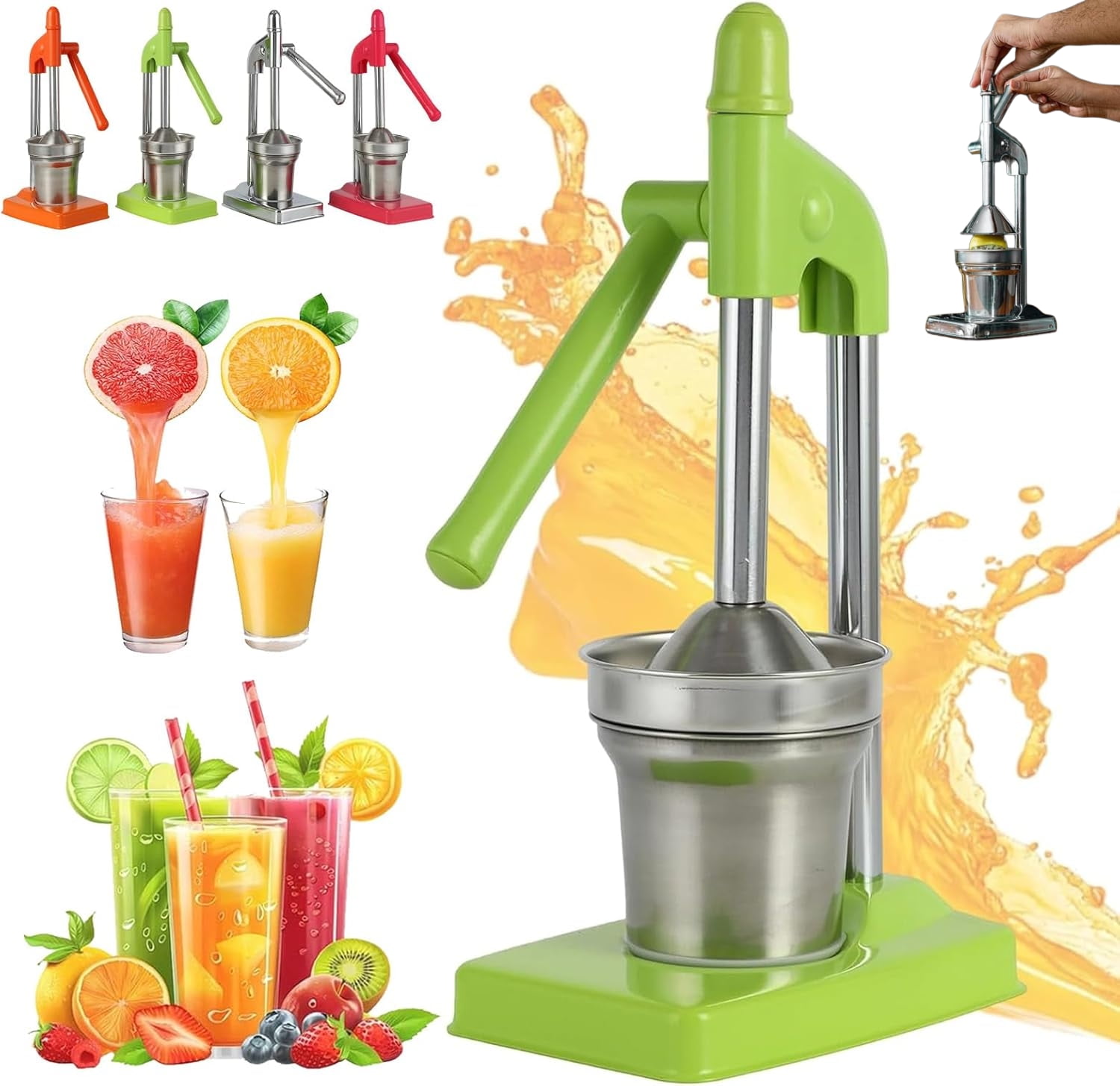 Cast Iron Juicer Hand Press, Manual Juicer Hand Press, Heavy Duty ...
