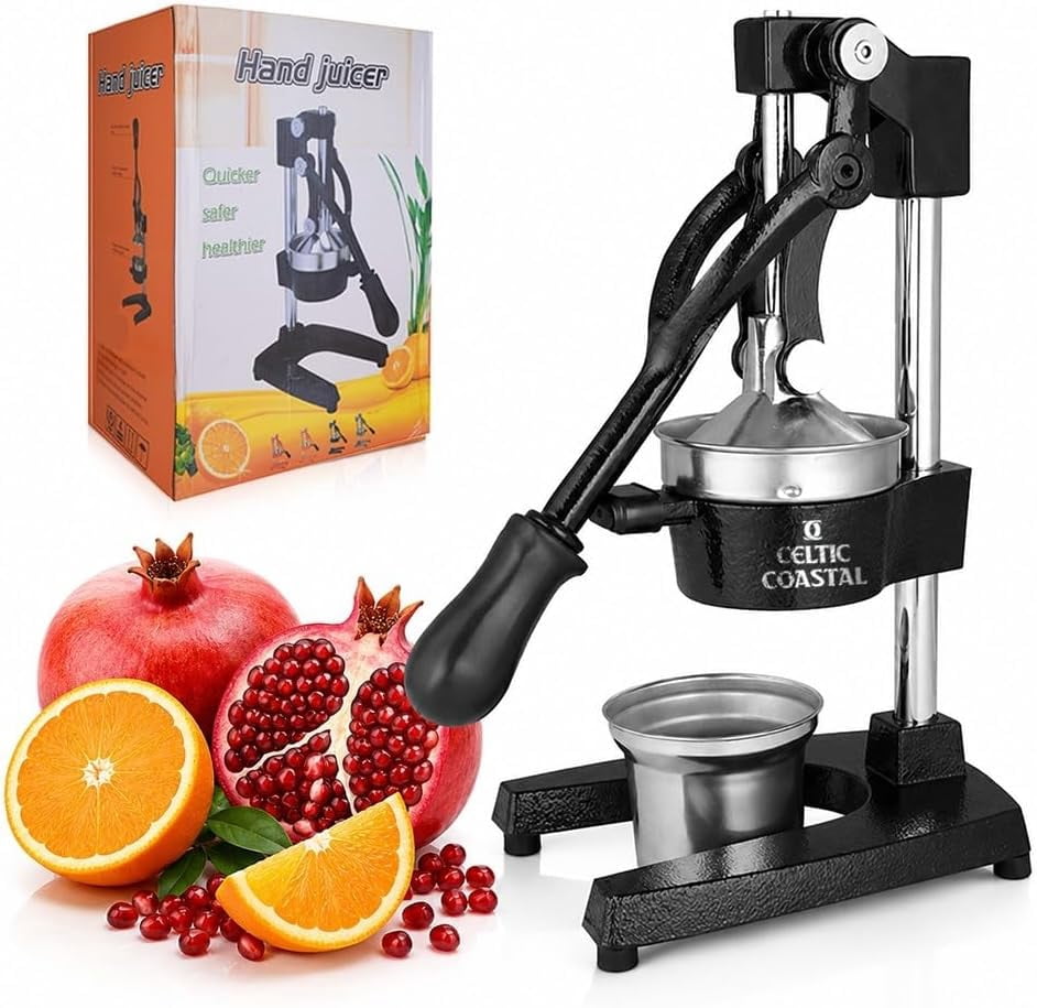 Cast Iron Juicer Manual Heavy Duty Stainless Steel for Orange, Lemon ...