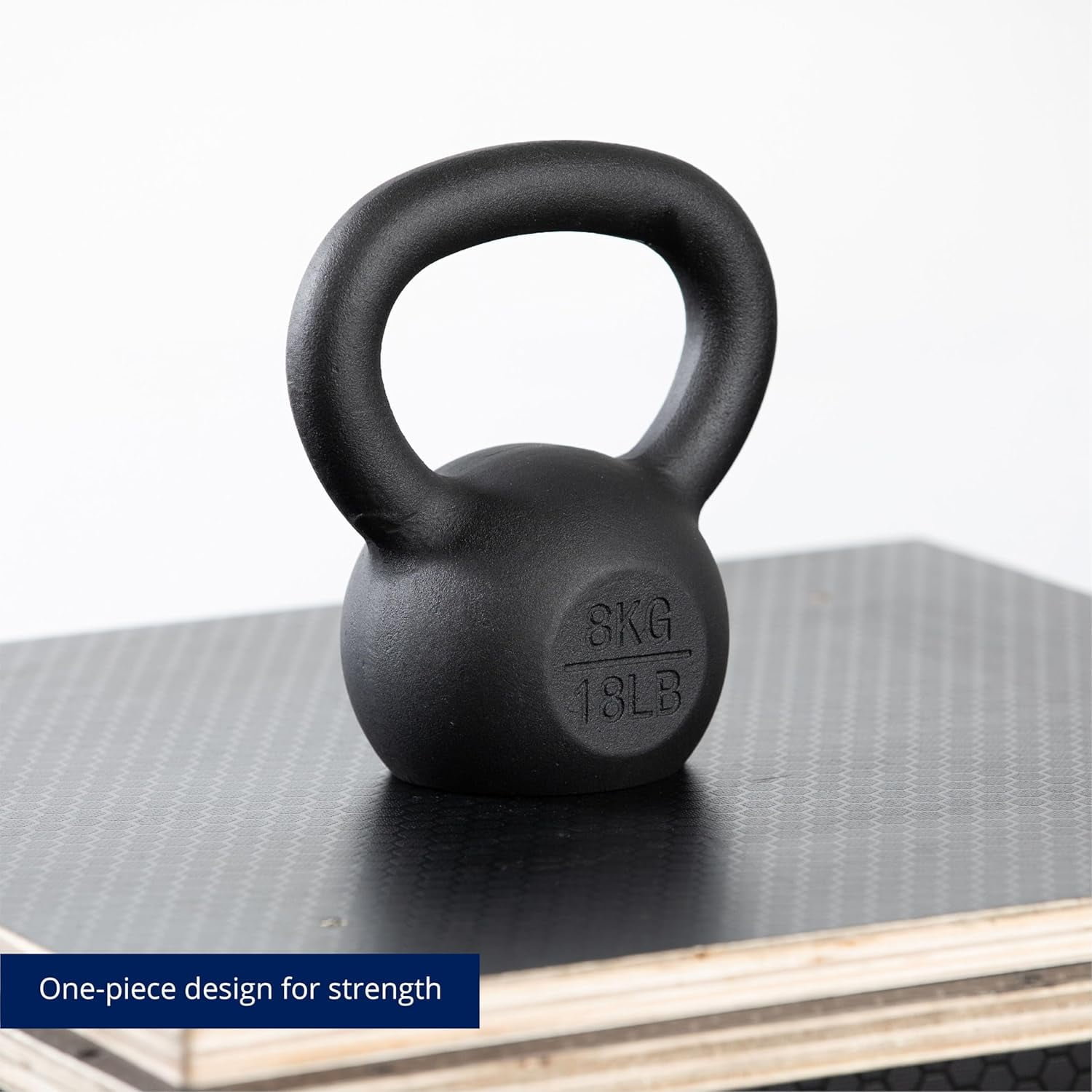 Cast Iron Kettlebell, Single Piece Casting, KG and LB Markings, Full ...