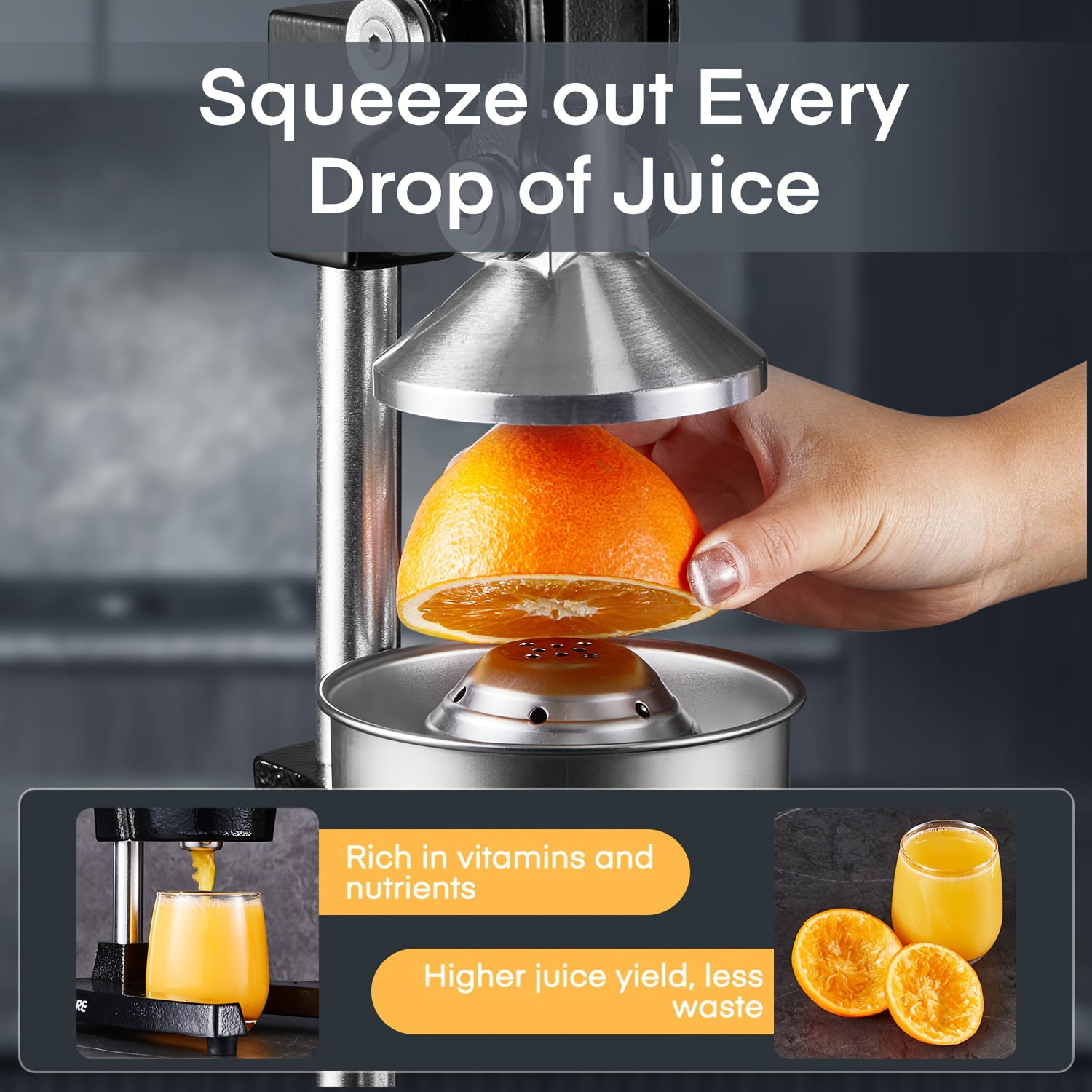 This Is an Cast Iron Lemon Juicer, Designed for Commercial Use, Capable ...