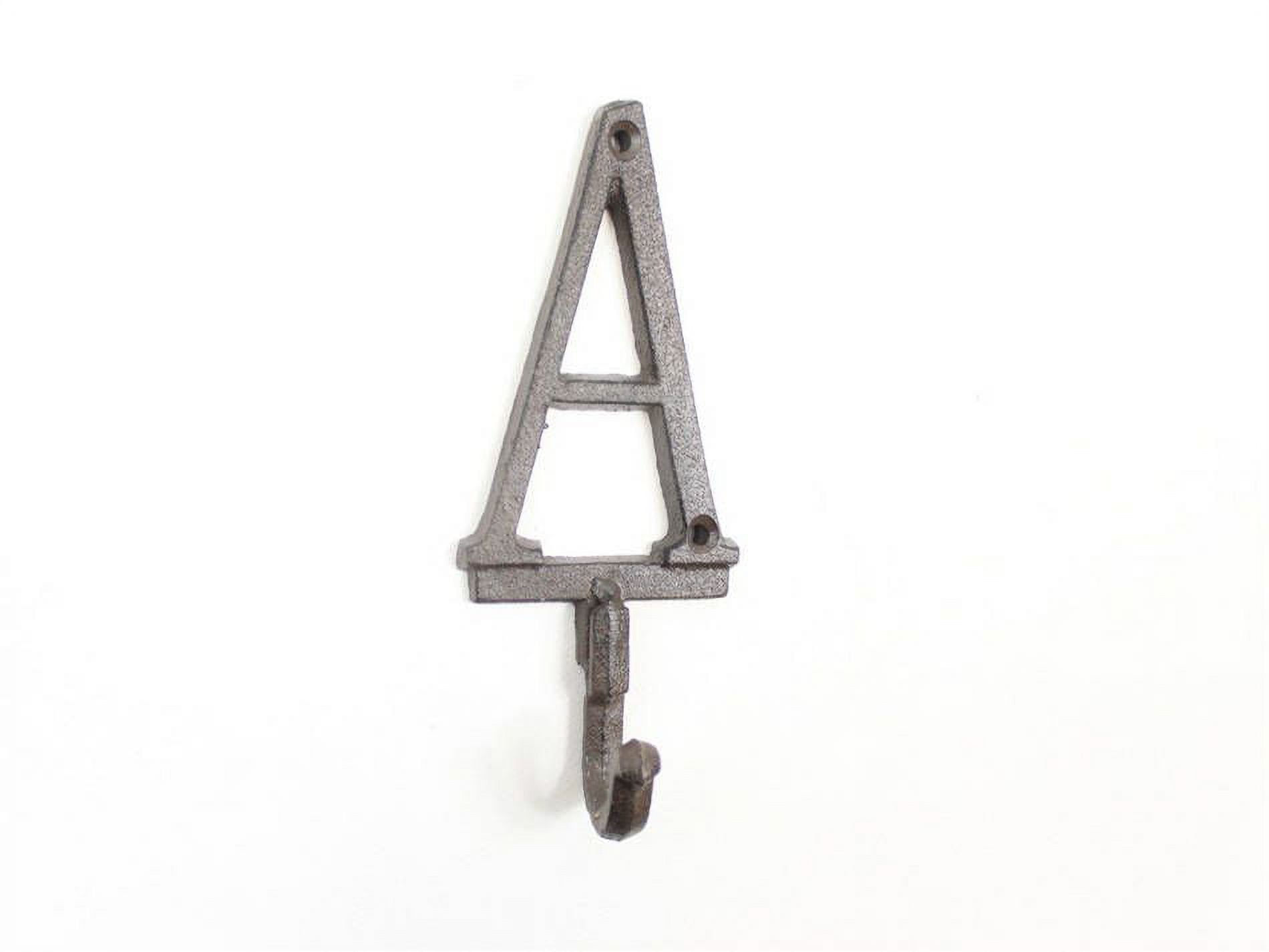 Cast Iron Letter A Alphabet Wall Hook 6 in - Walmart.com