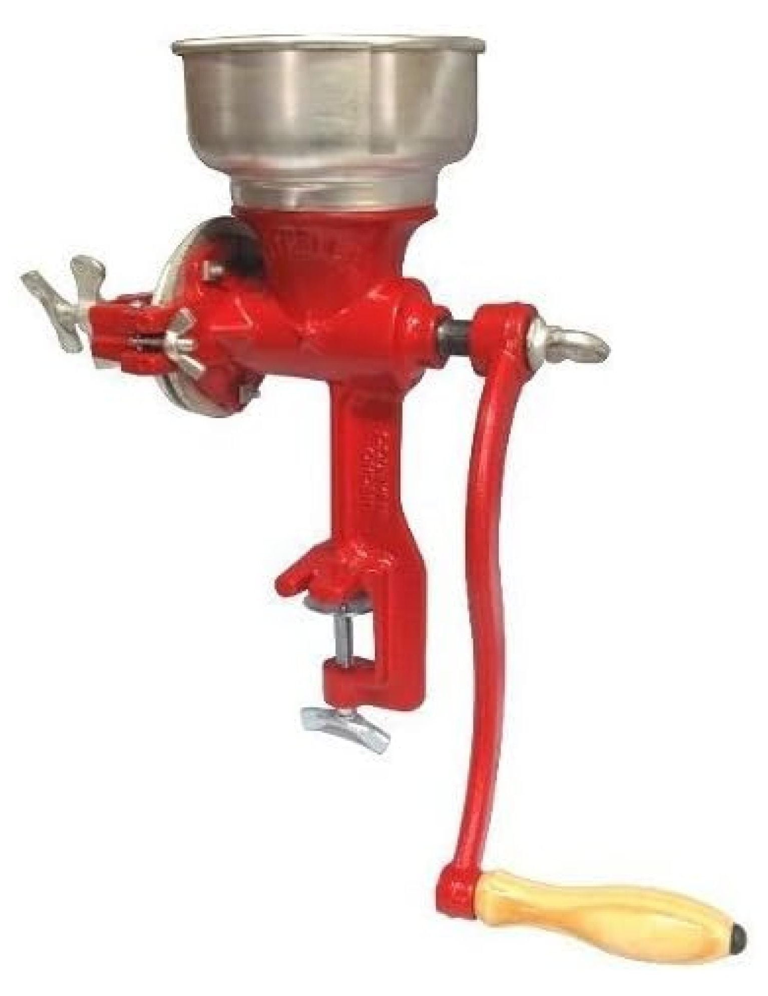 Cast Iron Manual Crank Corn Grain Grinder 14" Tall & 5" - Walmart.com