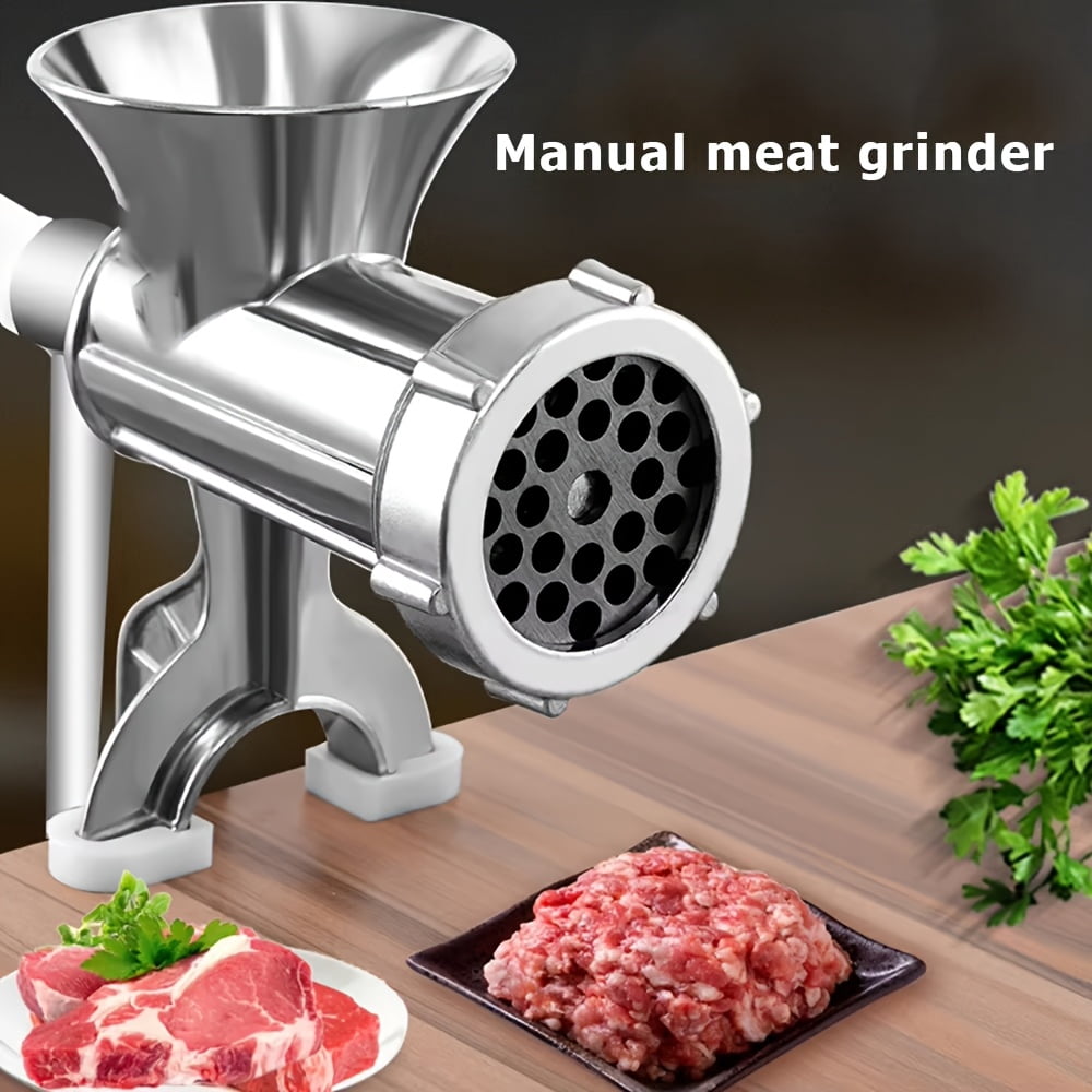 Cast Iron Manual Meat Grinder With Steel Vise, Includes 1 Cutting Blade ...