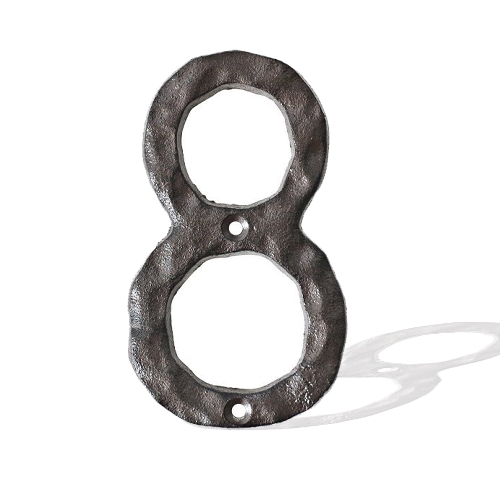 Cast Iron Metal House Numbers Mail Box Number, 5.5Inch Sturdy Heavy ...