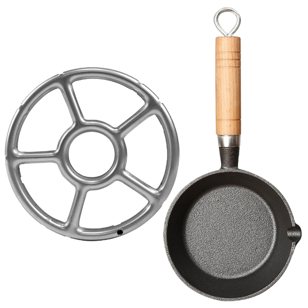 Mini Omelet Pan Little Pot Flat Cooking Griddle Skillet Black - Walmart.com