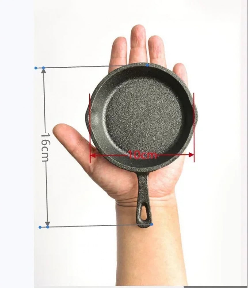 Cast Iron Mini Omelette Pan Non-Stick Omelette Dumpling Divine Hot ...