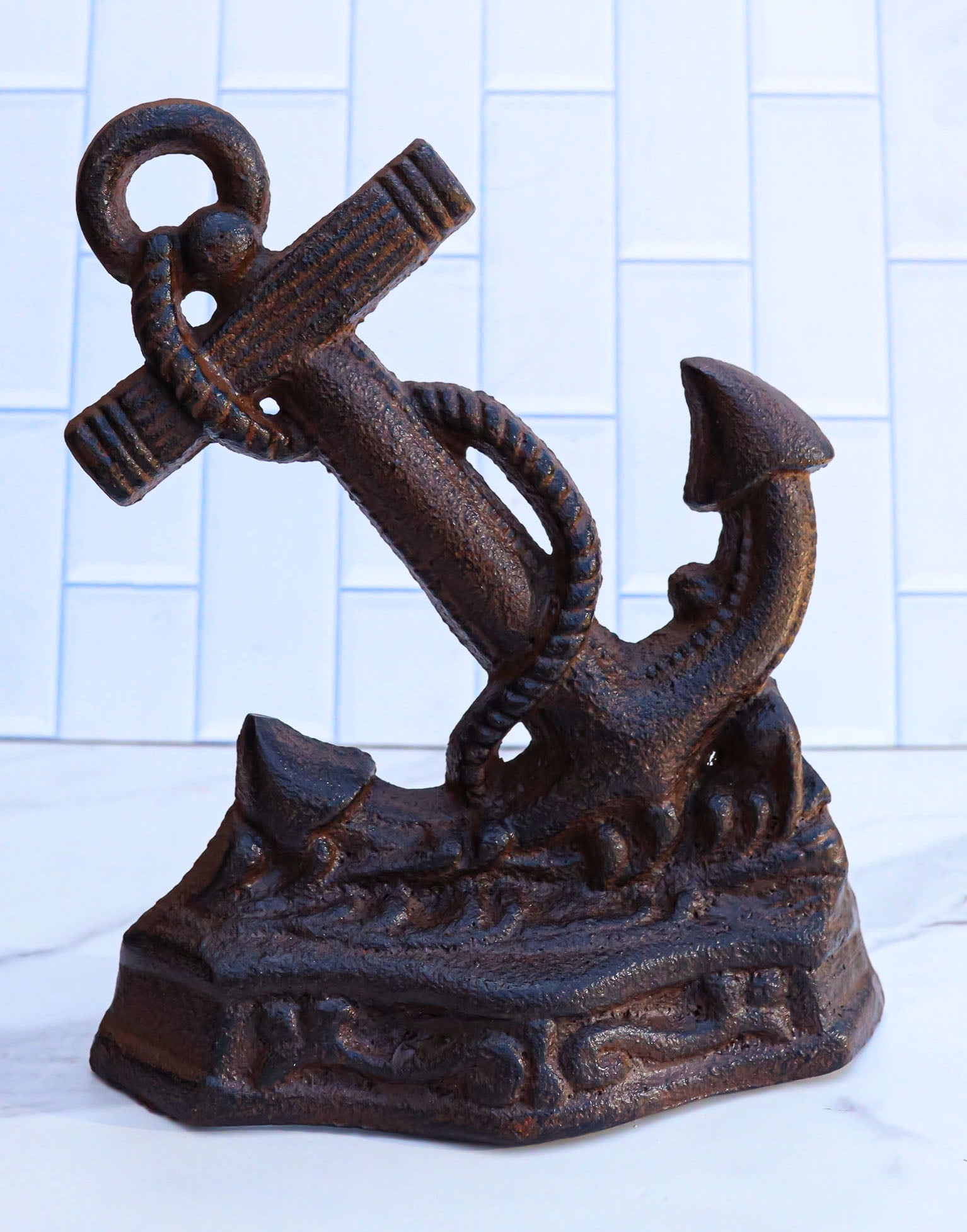 Cast Iron Nautical Ocean Marine Ship Anchor Decorative Paperweight ...