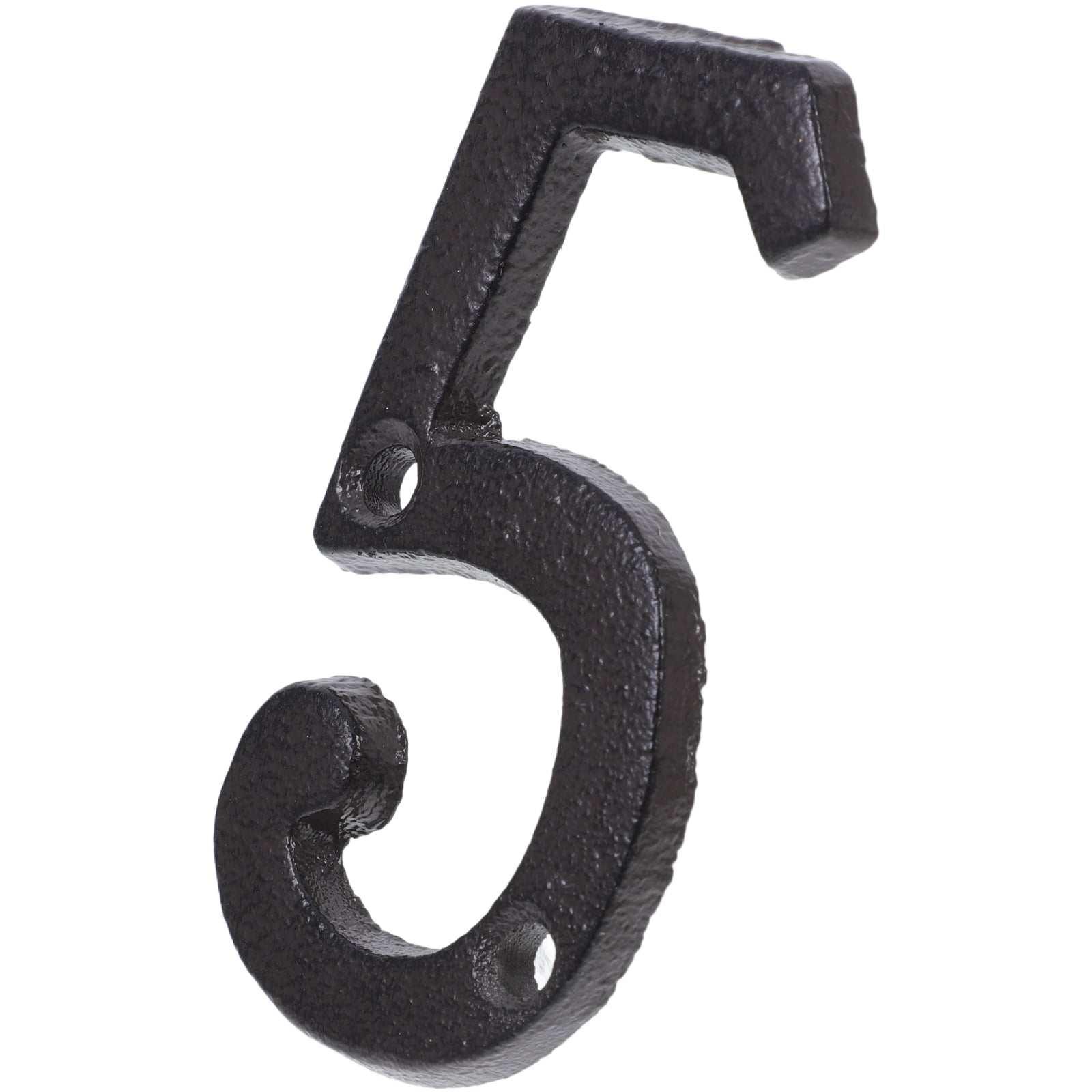 House Numbers For Outside Light Up 5" Cast Iron House Letter - Rustic ...