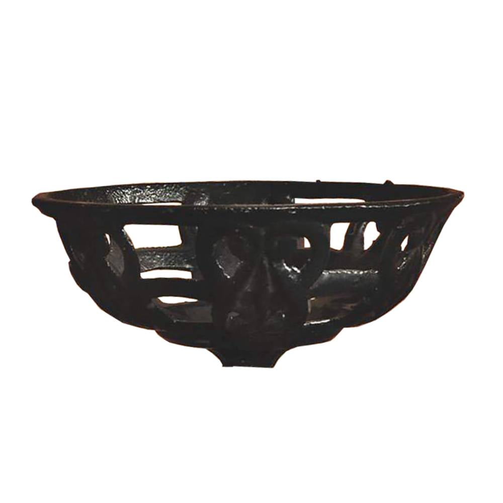 Cast Iron Oil Lamp Bowl for Wall Lamps 5.25 in Inside Diameter Bracket ...