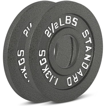 Iron Crush Cast Iron Olympic Weight Plates - 2.5LB-45LB, Anti-Rust, 2 ...