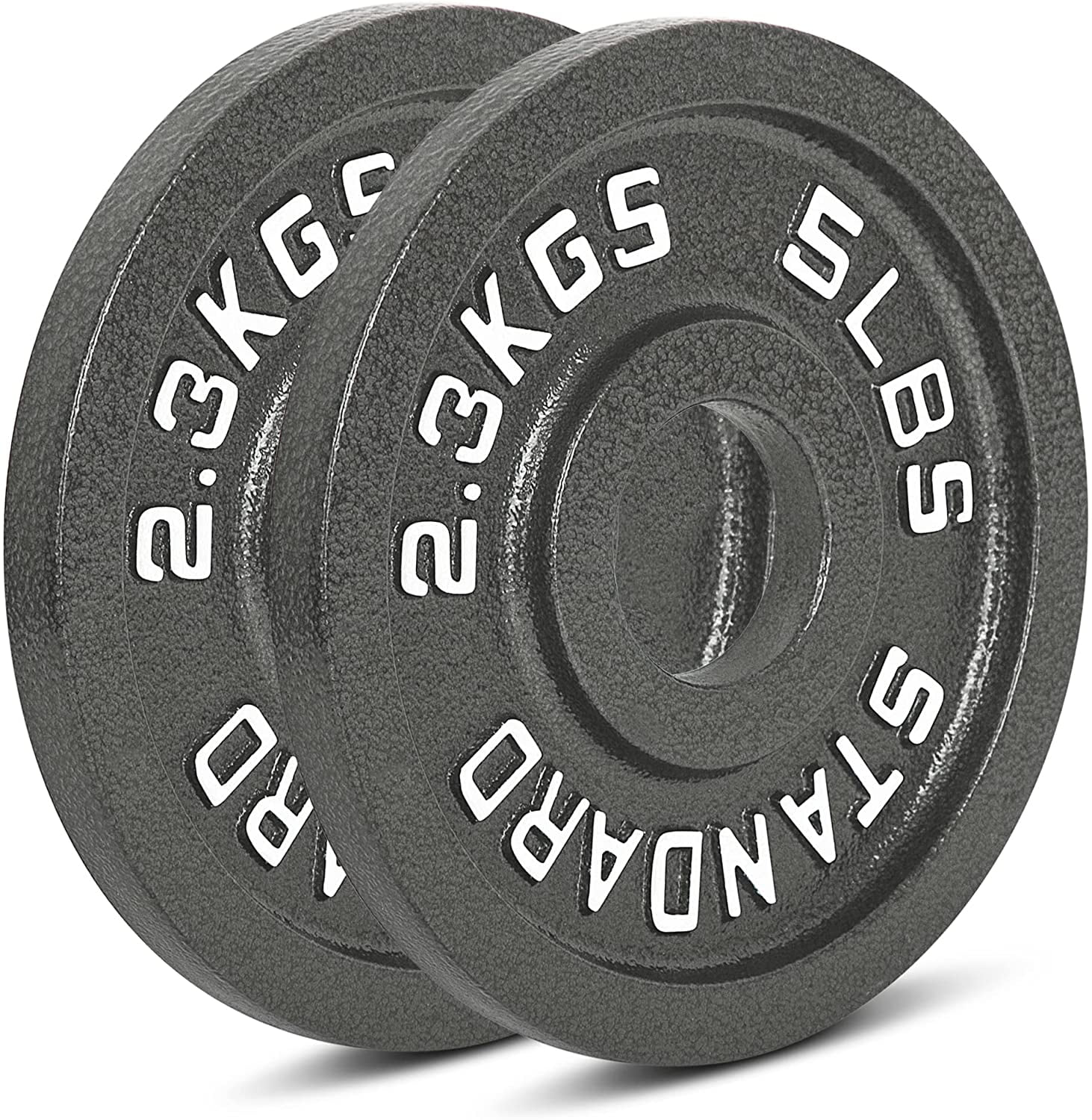 Cast Iron Olympic Weight Plates – Free Weights with 2-inch Hole & Anti ...