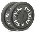Iron Crush Cast Iron Olympic Weight Plates - 2.5LB-45LB, Anti-Rust, 2 ...