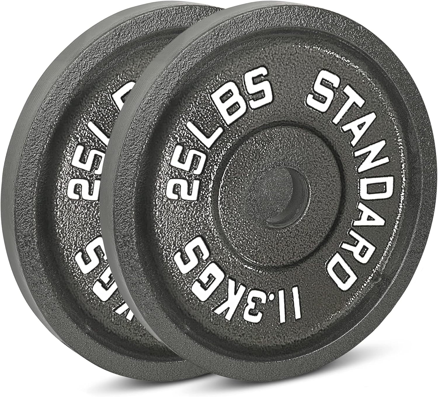 Cast Iron Olympic Weight Plates – Free Weights with 2-inch Hole & Anti ...