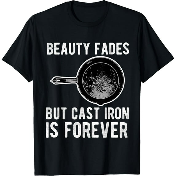 Cast Iron Pan Lover Frying Skillet Funny Cooking Chef T-Shirt - Walmart.com
