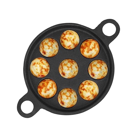 Cast Iron Paniyaram Appam Pan, Paniyarakkal, Appe ponganalu Pan Chatti ...