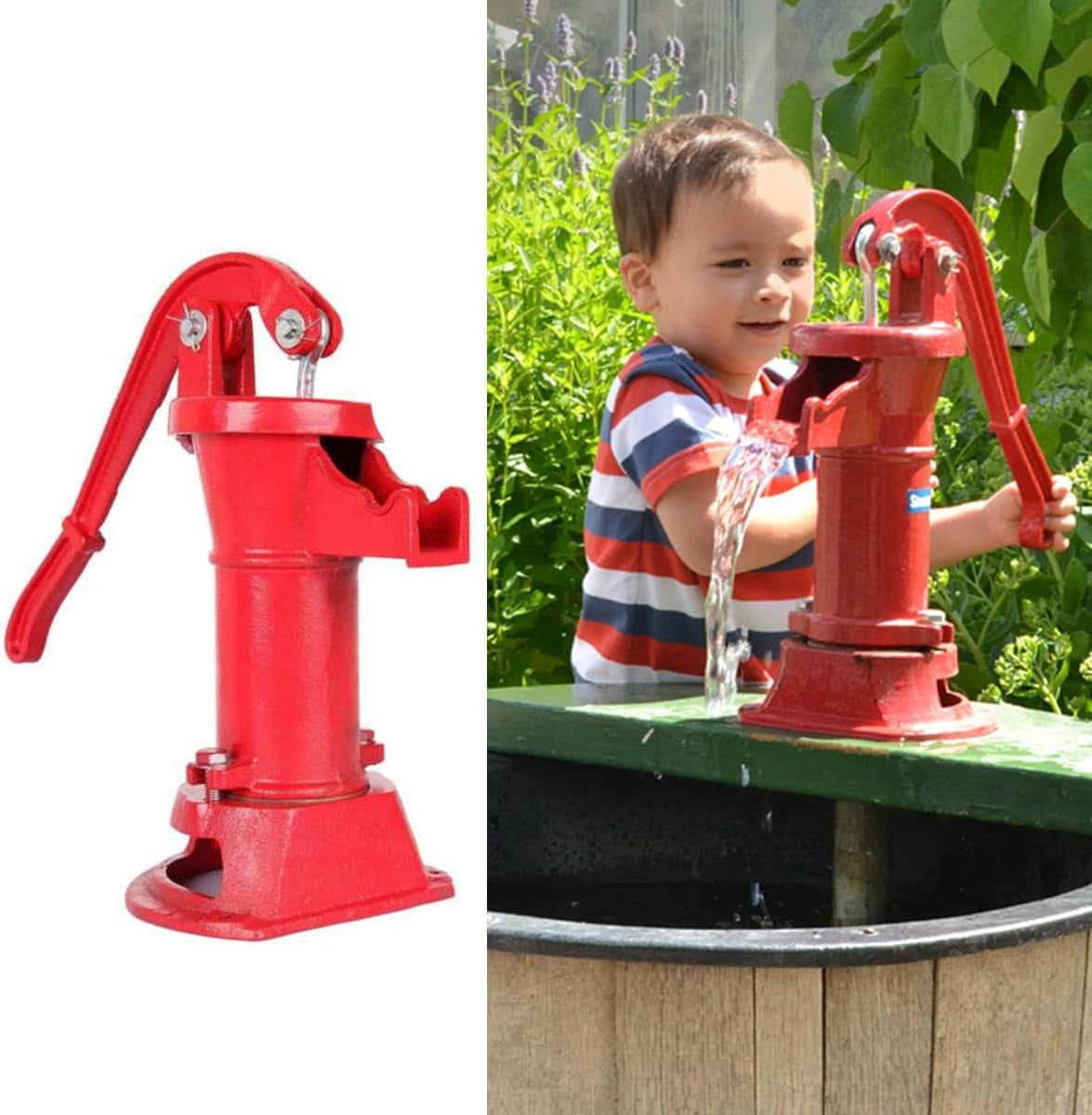 Cast Iron Pitcher Hand Water Pump Antique Hand Well Pump Old Fashion ...