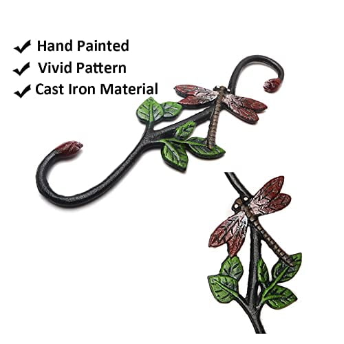 Cast Iron Plant Extension Hanger, Indoor/Outdoor S Hooks, Ceiling ...