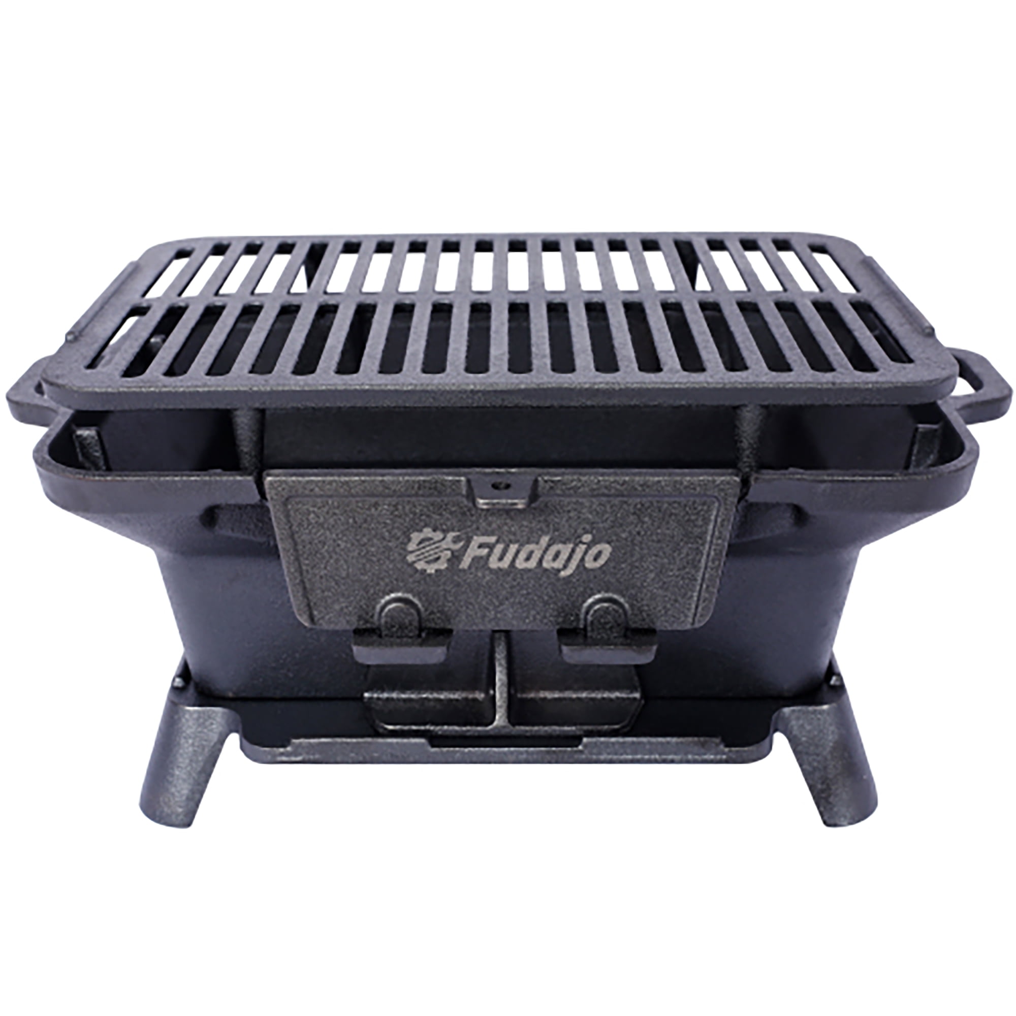 Cast Iron Portable Charcoal Grills with Removable Griddle and Grates ...