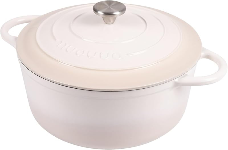 Cast Iron Pot with Lid – Non-Stick Ovenproof Enamelled Casserole Pot ...