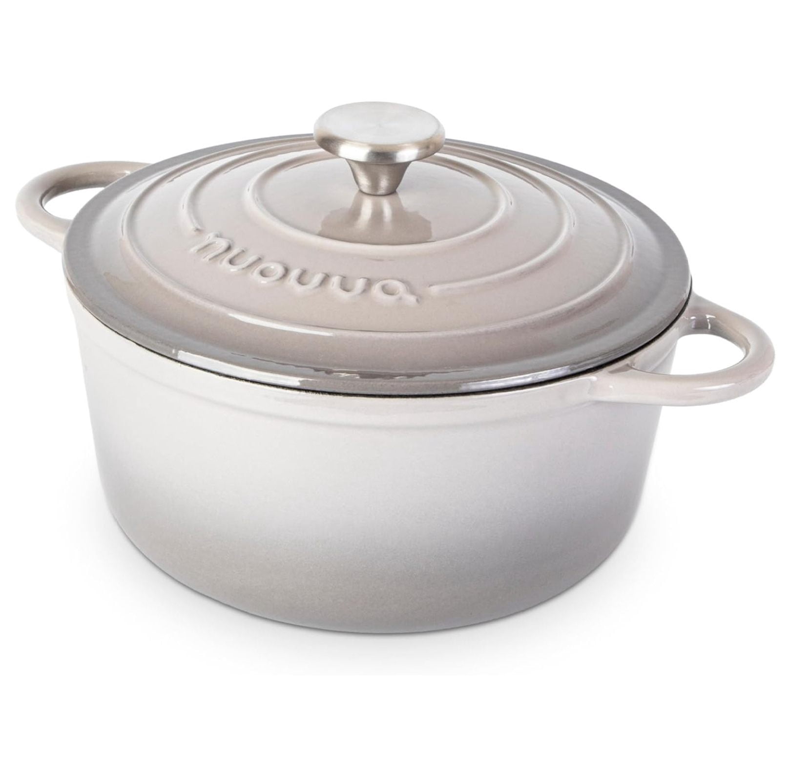 Cast Iron Pot with Lid – Non-Stick Ovenproof Enamelled Casserole Pot ...
