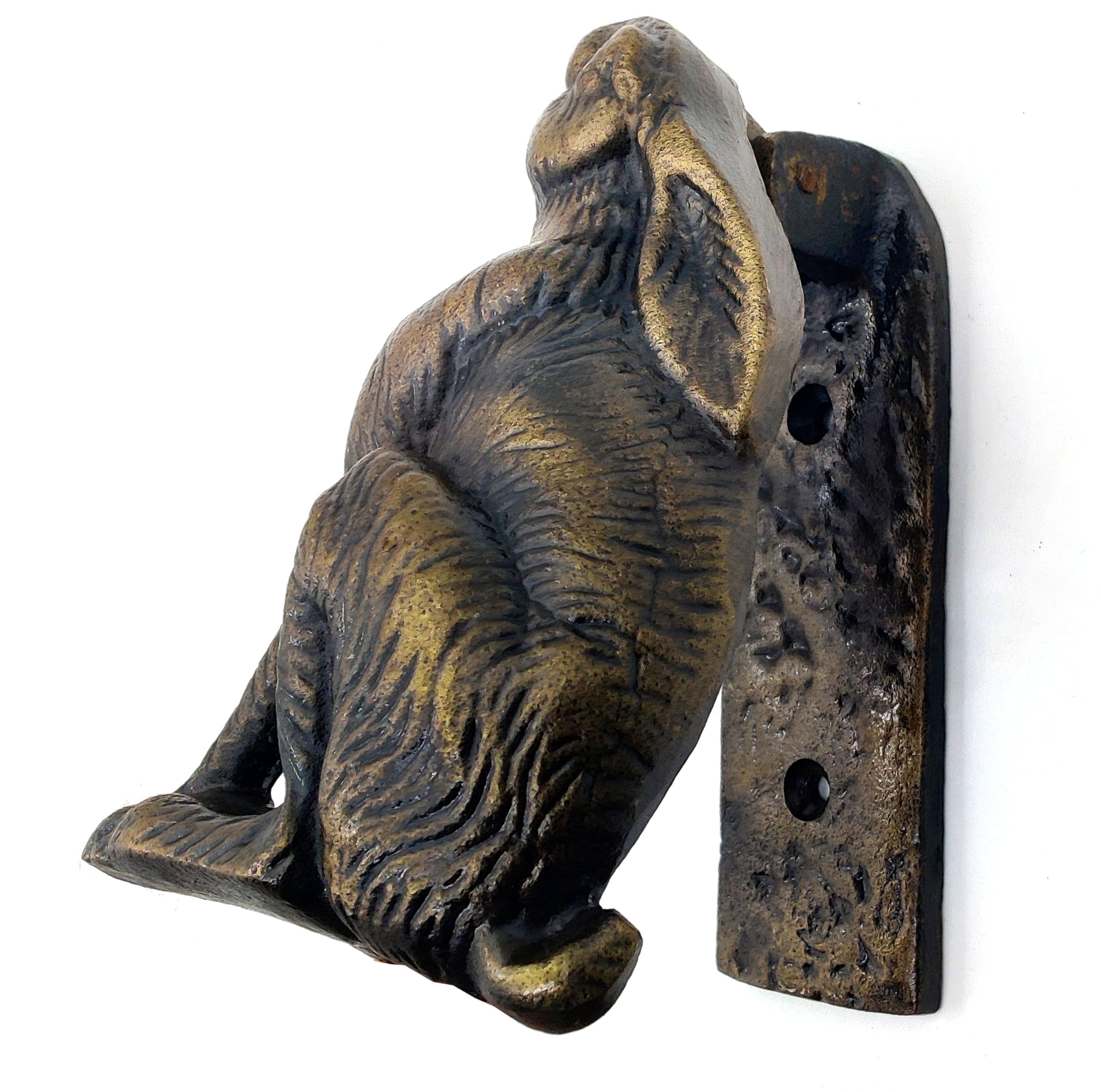 Cast Iron Rabbit Door Knocker, Antique Finish Heavy Duty Metal Knockers ...