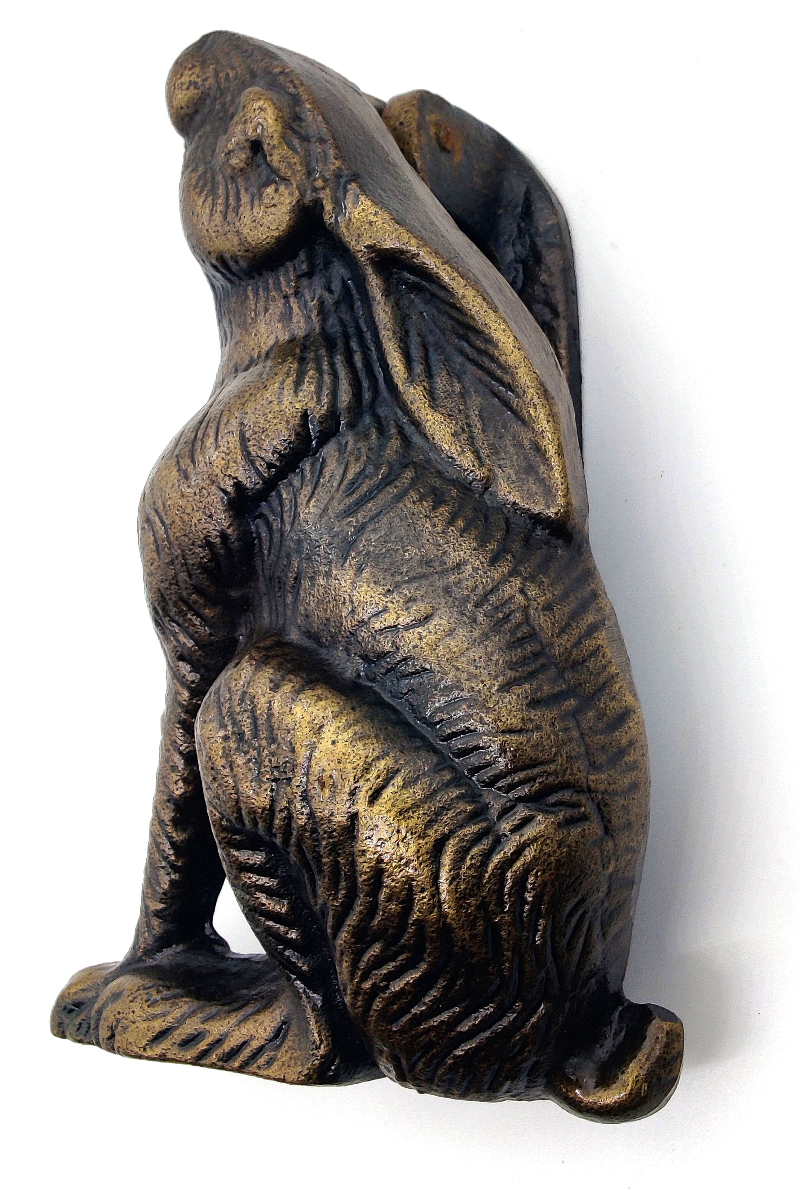 Cast Iron Rabbit Door Knocker, Antique Finish Heavy Duty Metal Knockers ...