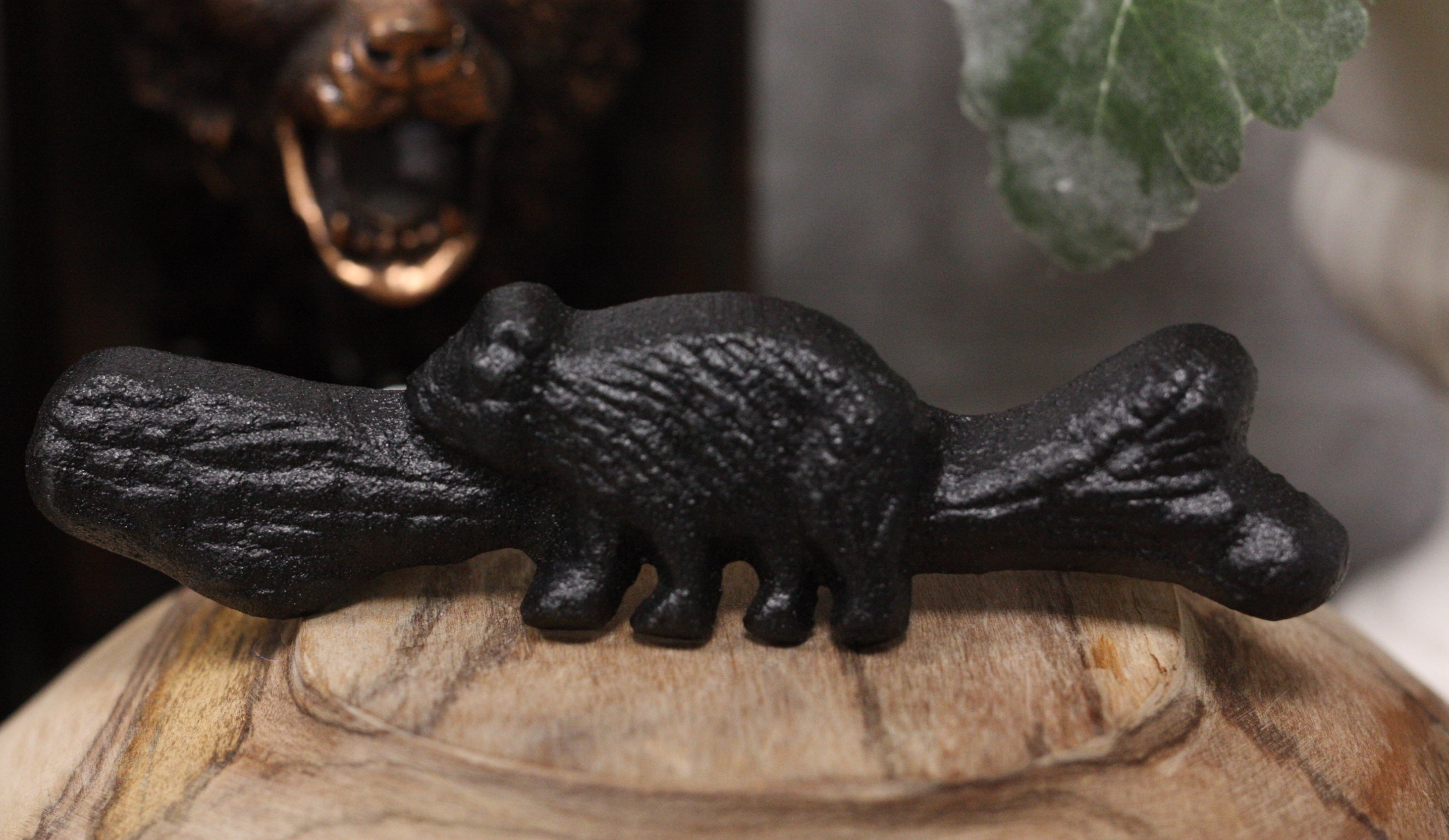 Cast Iron Rustic Western Black Bear Drawer Cabinet Door Pulls Hardware ...