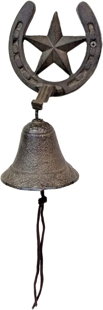 Cast Iron Rustic Western Farmhouse Decor Star Horseshoe Door Wall ...