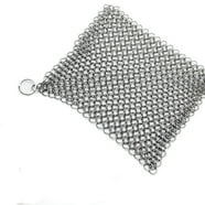 Stainless Steel Cast Iron Cleaner Chain Mail Scrubber Home Cookware ...