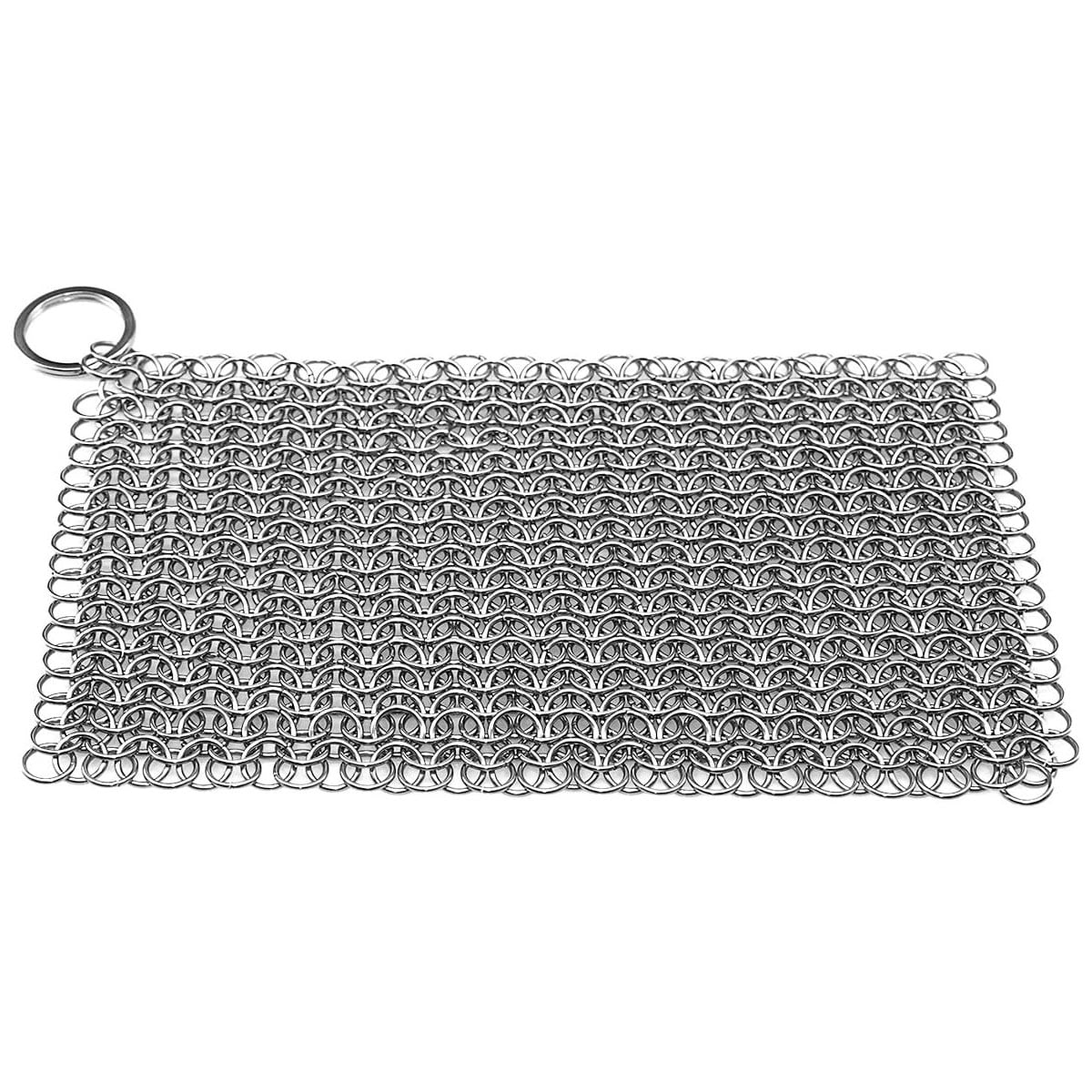 Cast Iron Scrubber Stainless Steel Skillet Cleaner Chainmail Scrubber ...
