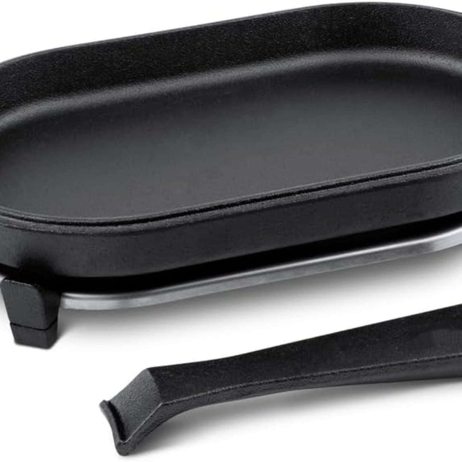Cast Iron Sizzler Pan - Griddle Frying Pan, Sizzler Plate with ...