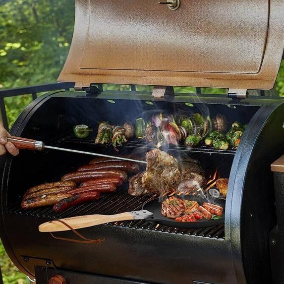 Cast Iron Sizzler Pan for Pizza Oven and Grill, 12 Inch Round Fajita ...