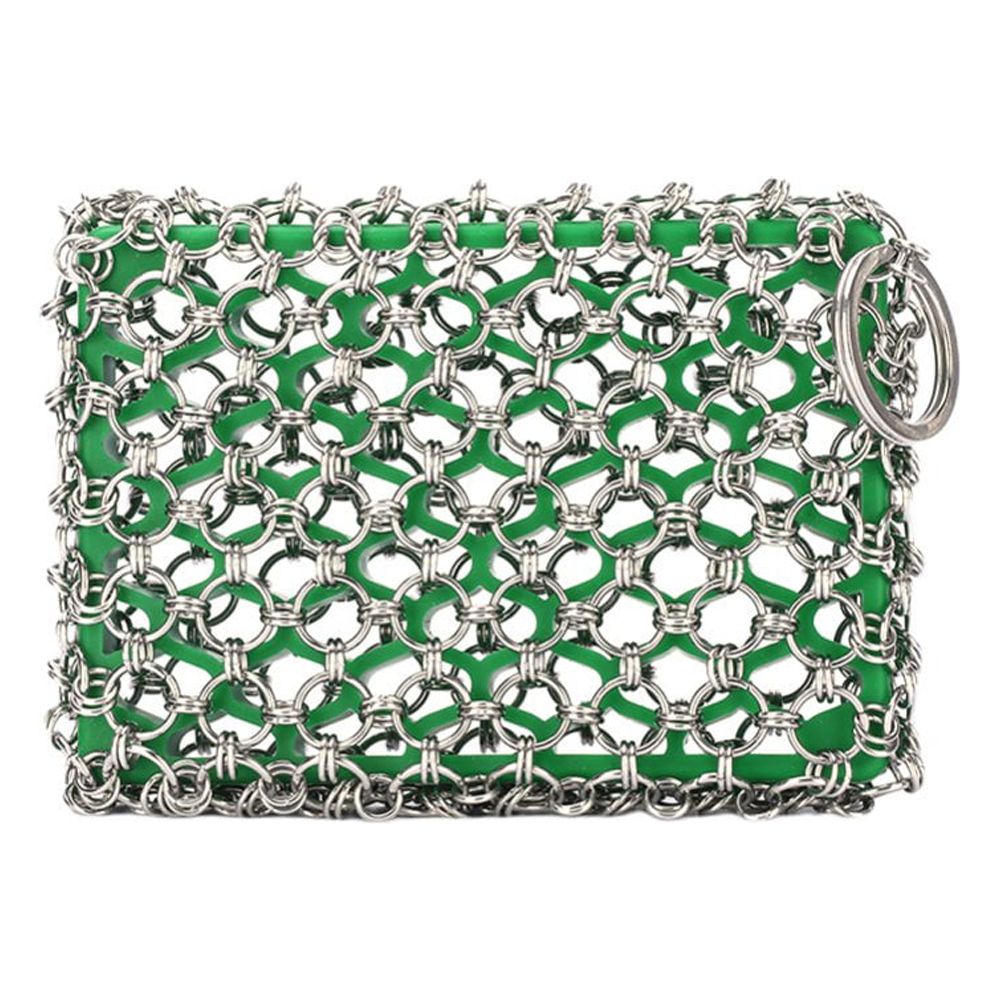 Cast Iron Skillet Cleaner, Upgraded Chainmail Scrubber Chain Scrub for ...