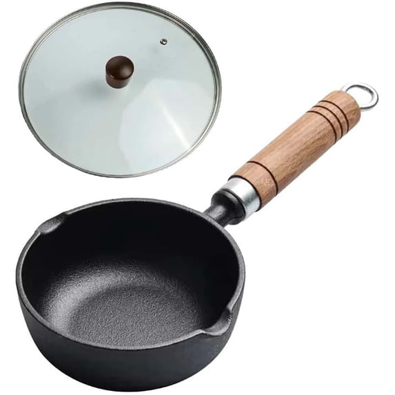 Cast Iron Small Pan for Frying Eggs, 11x4 cm / 13x5 cm, Uncoated ...