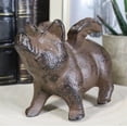 Cast Iron Small Whimsical Flying Pig Angel Decorative Statue Desk ...