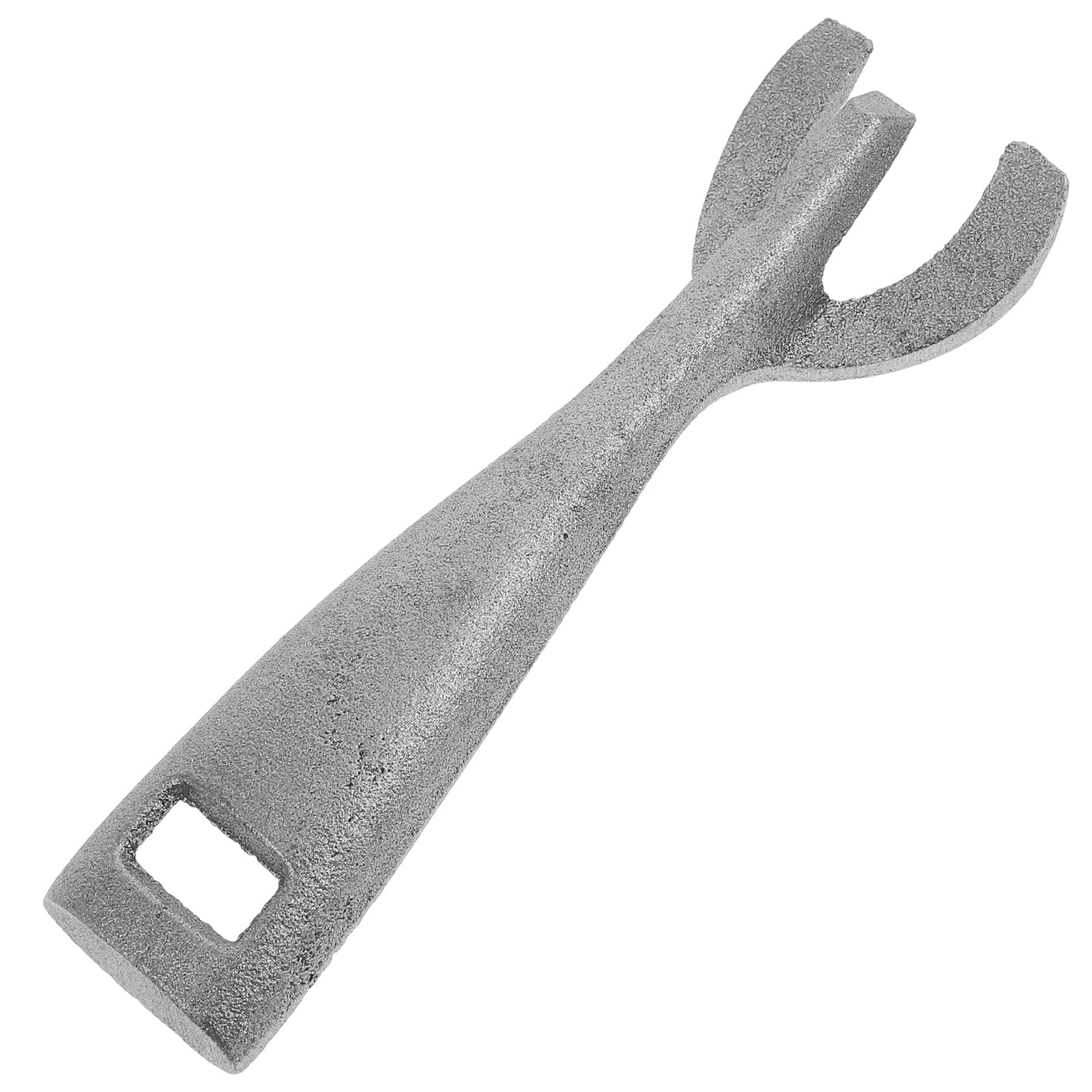 Cast Iron Steak Clamp BBQ Grill Tongs Removable Handle Antislip Design ...